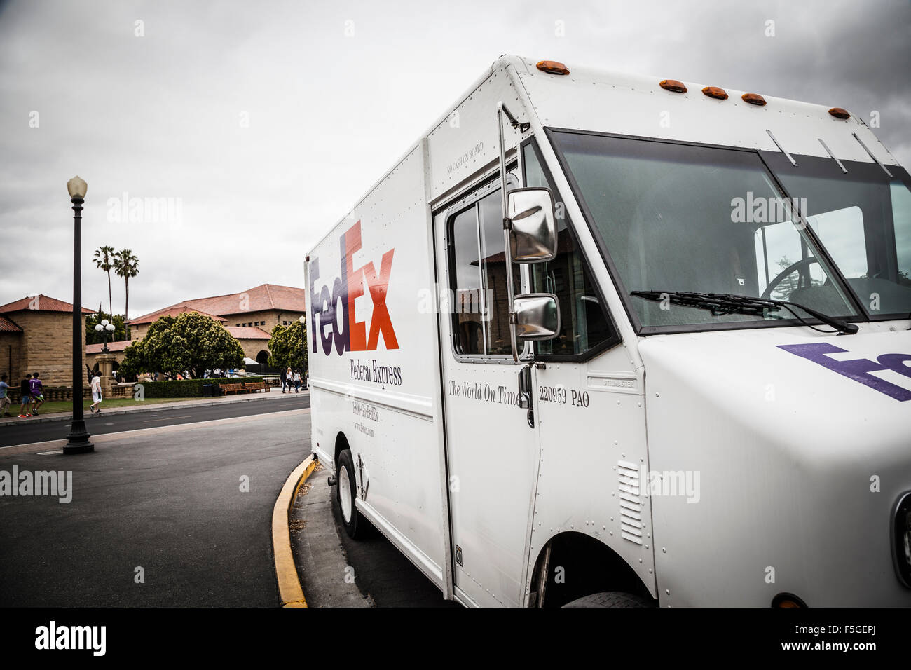 Federal Express Truck at stanford University Stock Photo - Alamy
