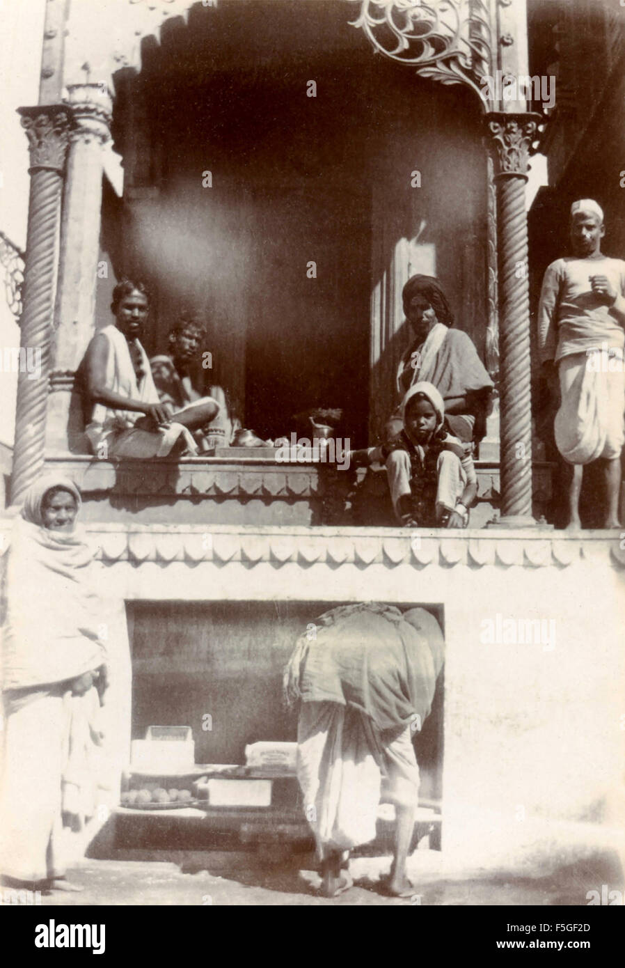 Drinking tea, India Stock Photo - Alamy