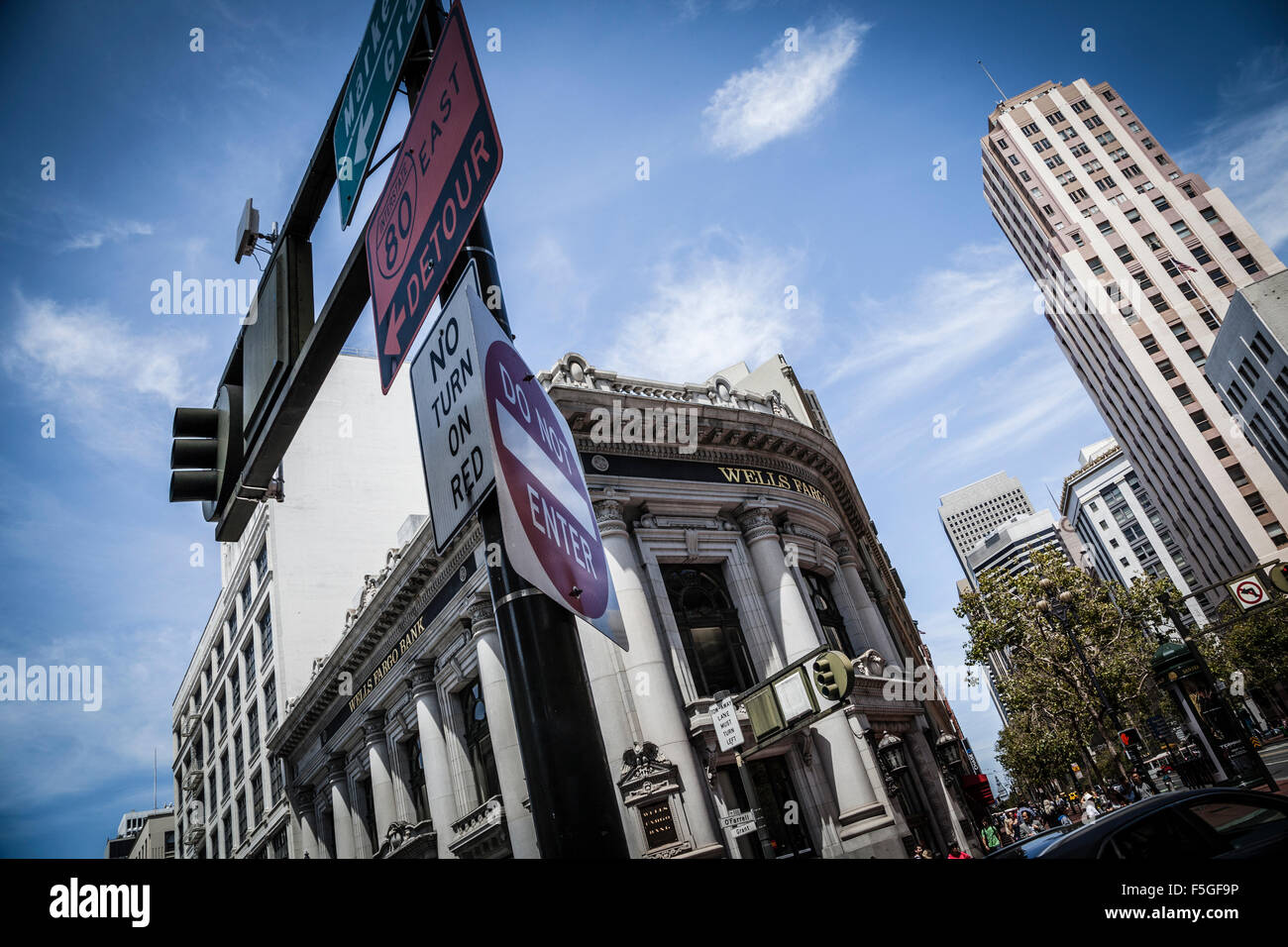 Street signs, San francisco, California Stock Photo - Alamy