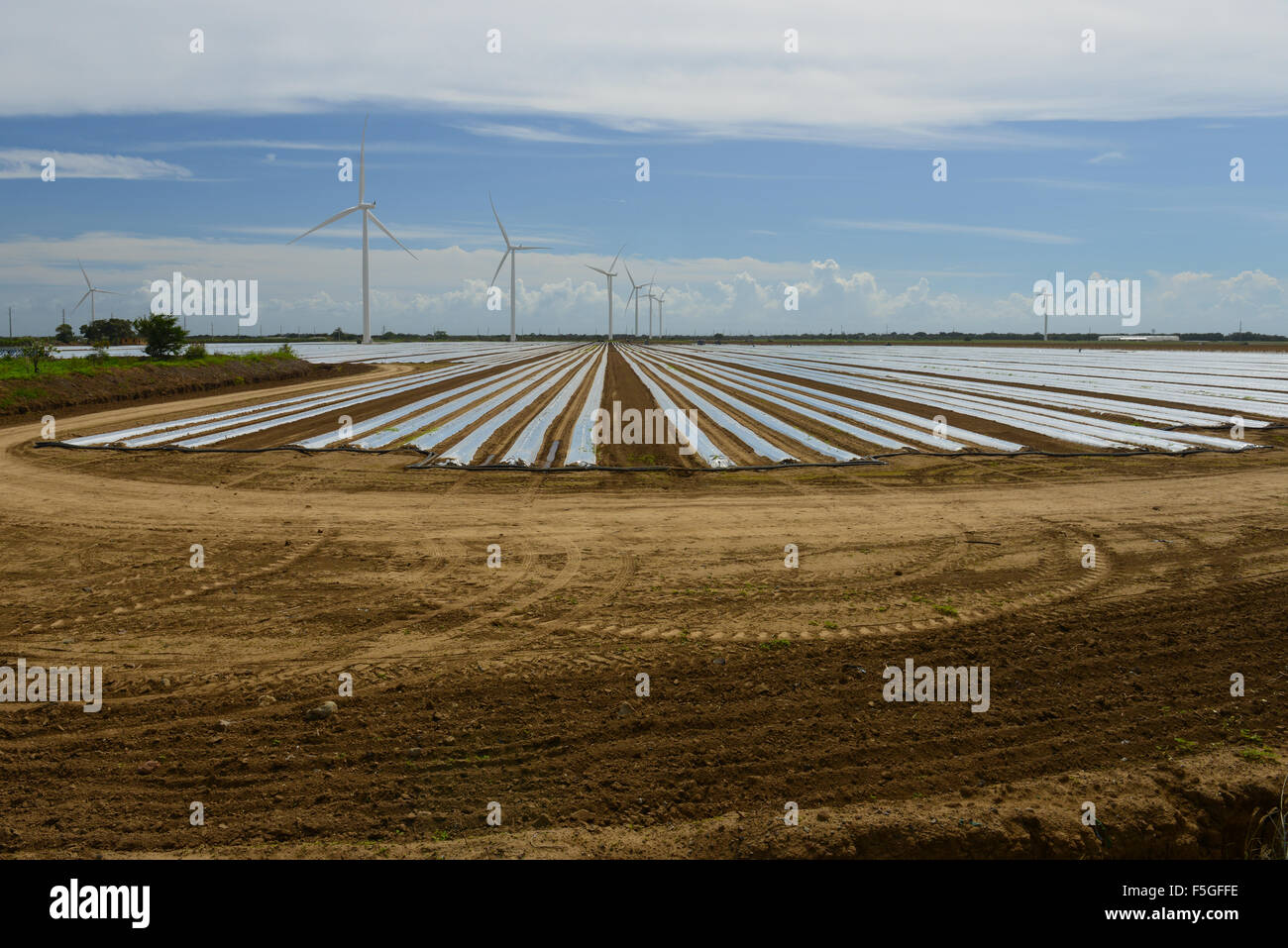 Electricity generation by wind turbines in Santa Isabel, Puerto Rico ...