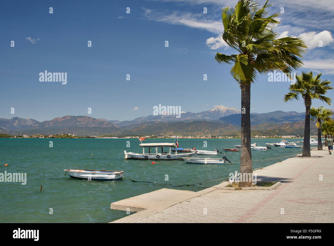 Sea front promenade, Turkey Stock Photo - Alamy