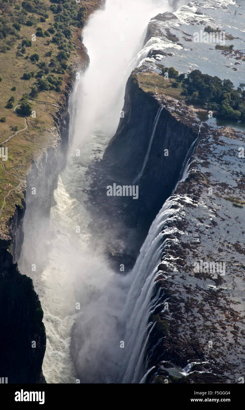 Victoria Falls, discovered by David Livingstone in 1865, from Zambia ... Victoria Falls, discovered by David Livingstone in 1865, from Zambia ...