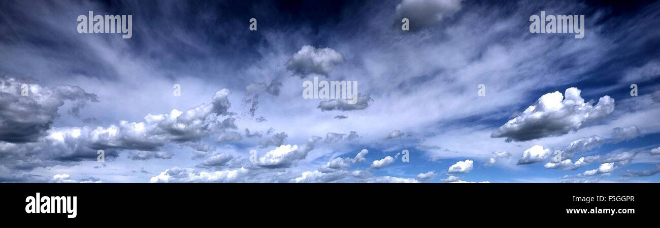 Photo of fast moving clouds Stock Photo - Alamy