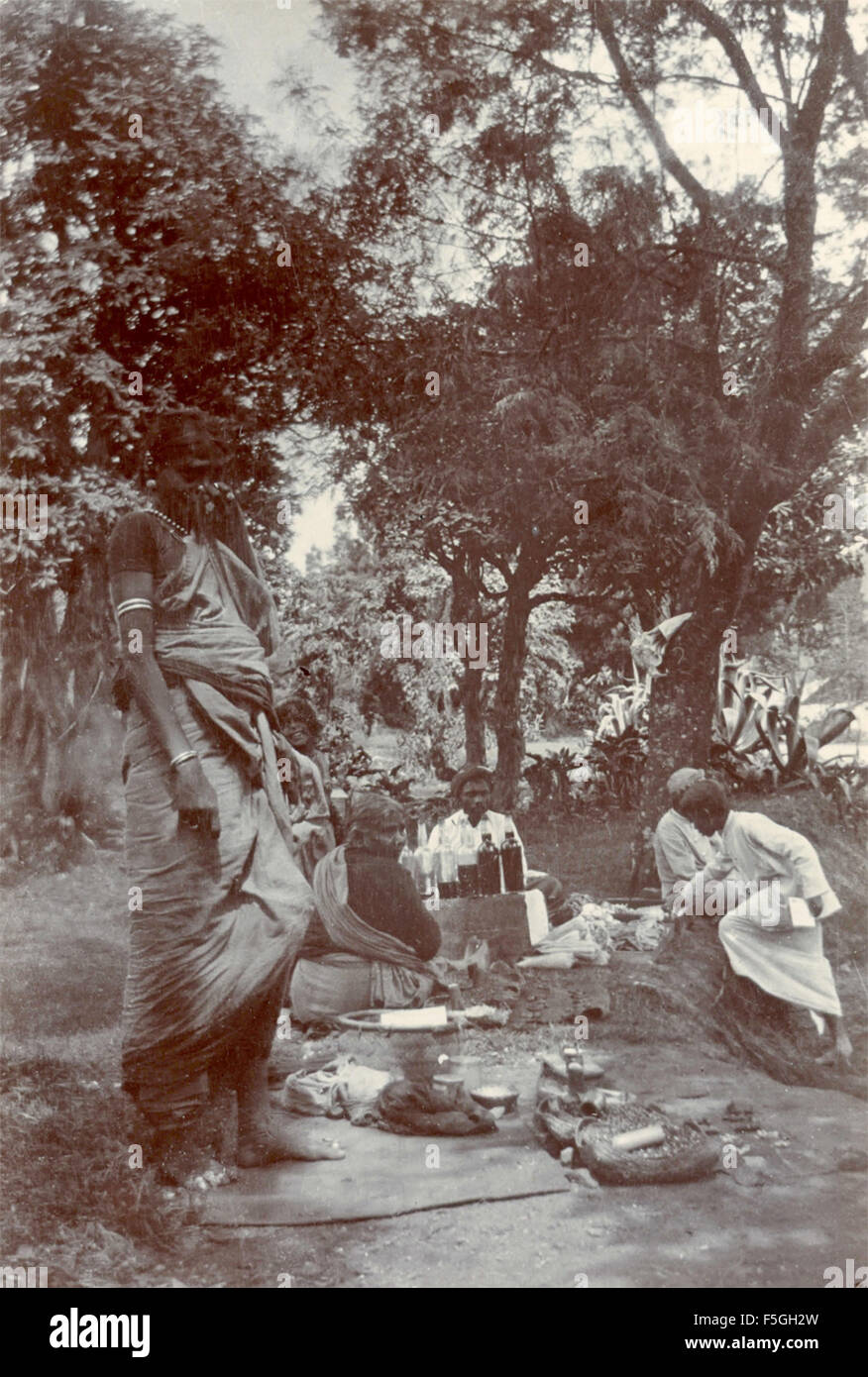 Cooking down the road, India Stock Photo - Alamy