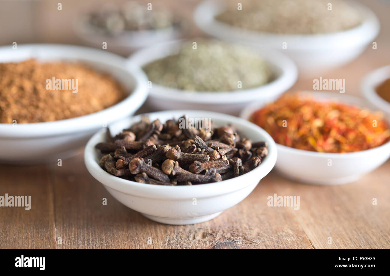 Various spices in white hi-res stock photography and images - Alamy