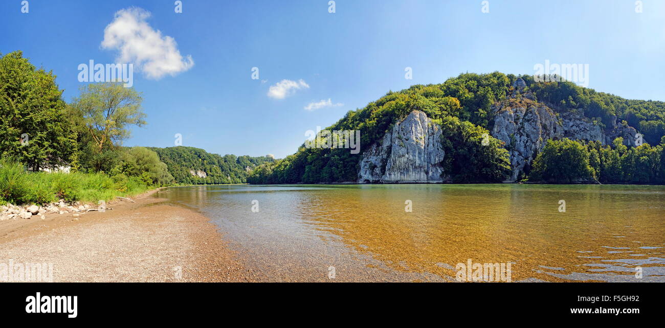 Danube, limestone cliffs, Kelheim, Bavaria, Germany Stock Photo - Alamy