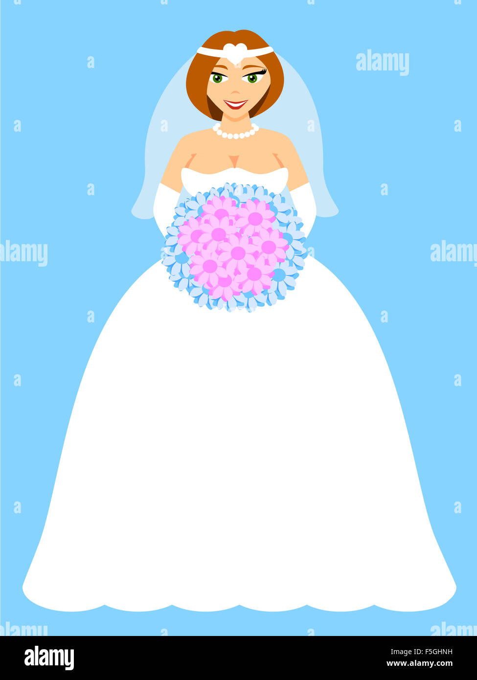 Cartoon bride hi-res stock photography and images - Alamy