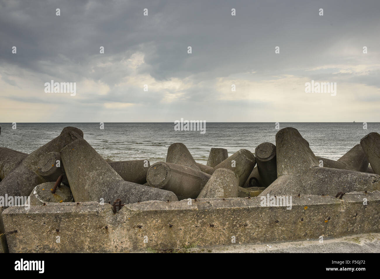 Memel, Lithuania, tetrapods along the coast near Memel Stock Photo - Alamy