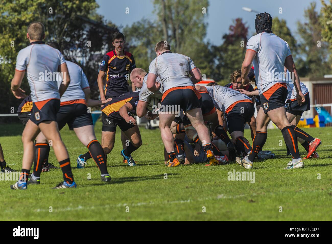 German U19 national team, rugby test match against RG Heidelberg, Fritz ...