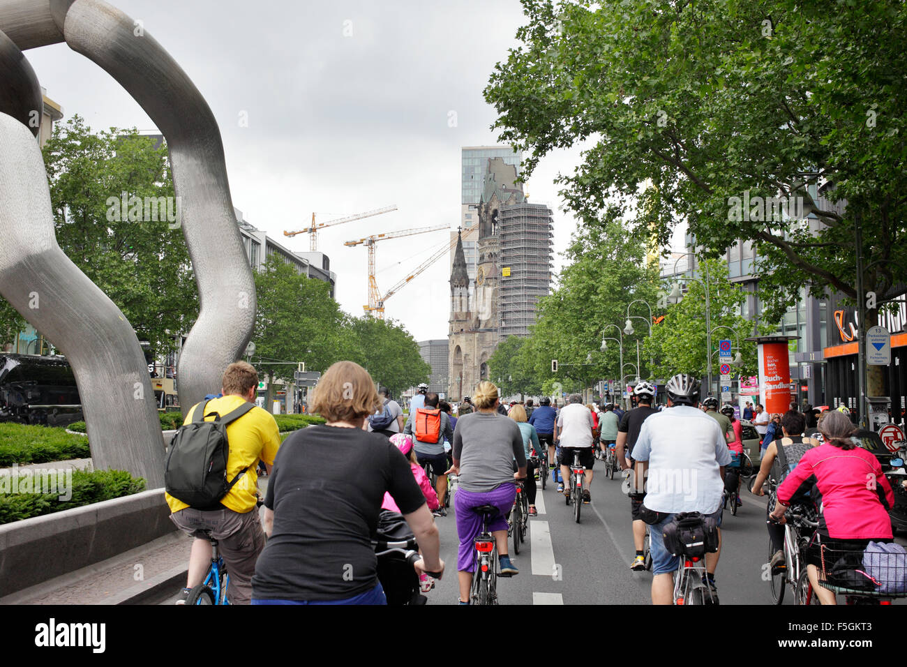 Berlin, Germany, 39th rally of ADFC in the Tauentzienstrasse Stock ...
