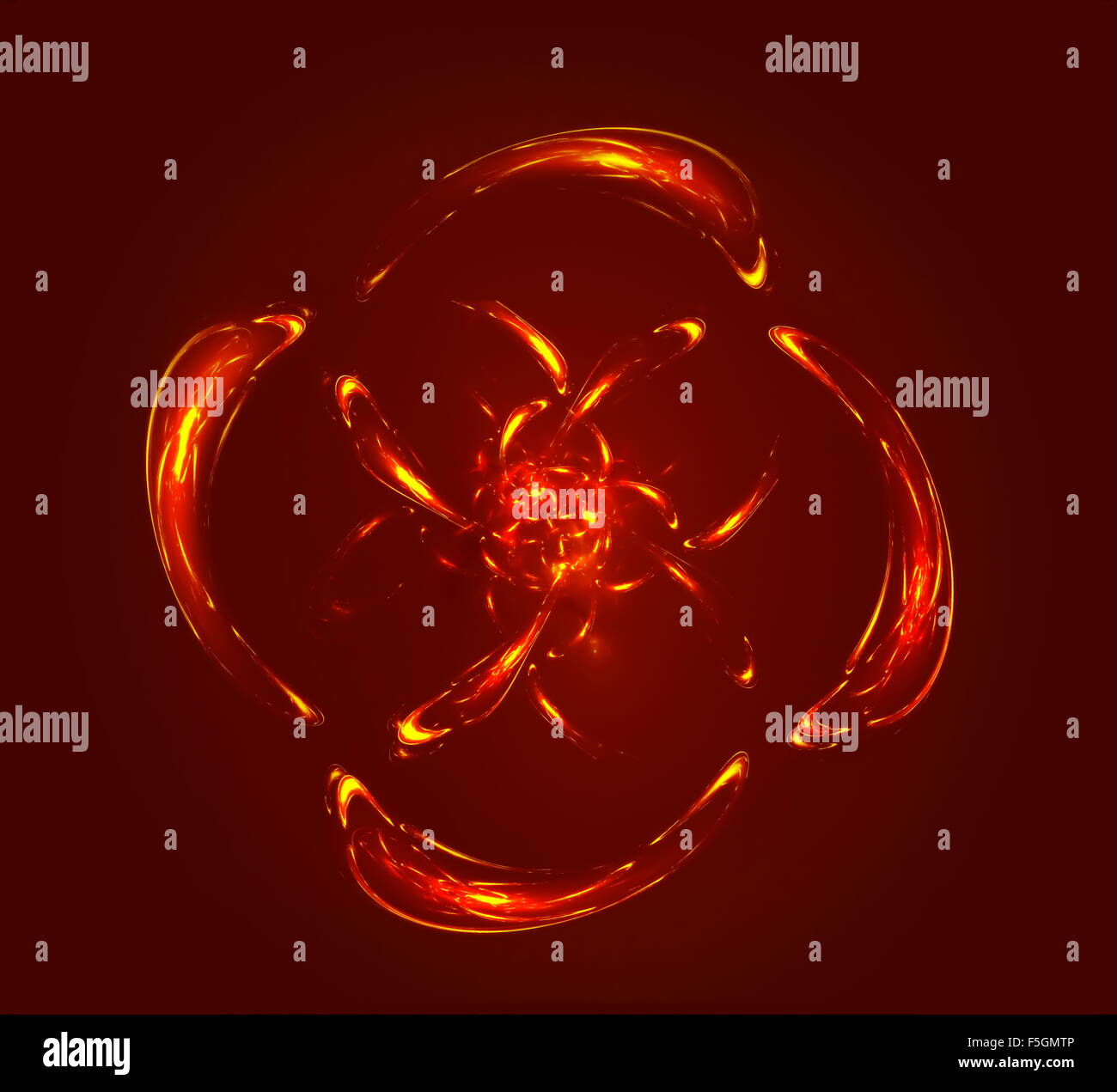 Abstract twist resembling planet or star. Fractal art graphics Stock ...