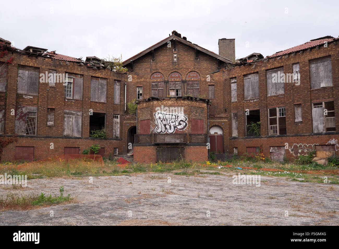 The Carr School building in St. Louis , Missouri in a state of ...