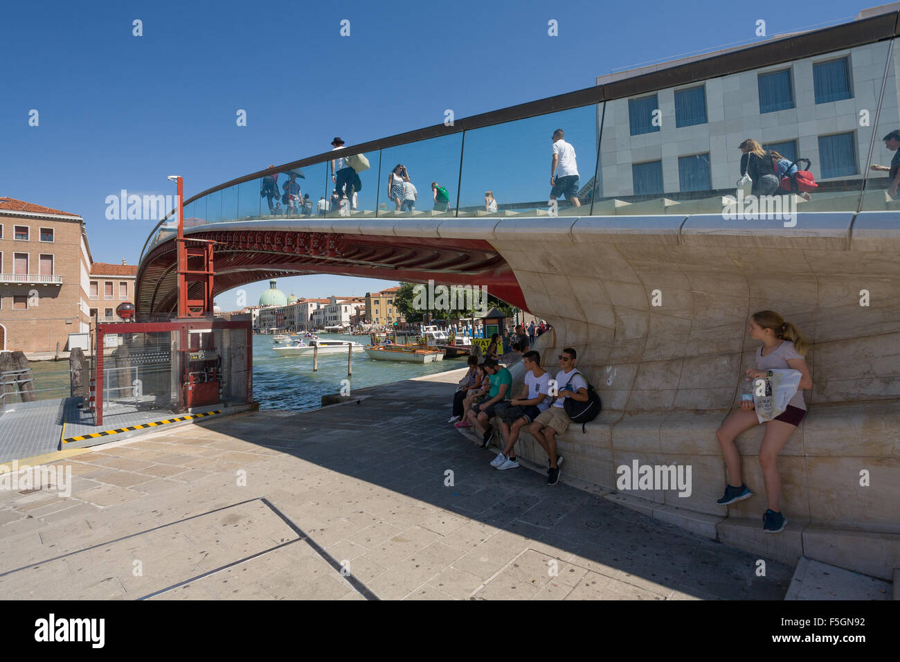 Venice, Italy, the Constitution Bridge Stock Photo - Alamy