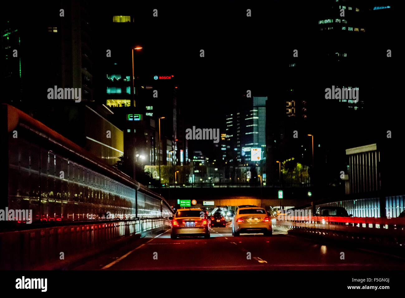 Shuto Expressway view from car,Tokyo,Japan Stock Photo - Alamy