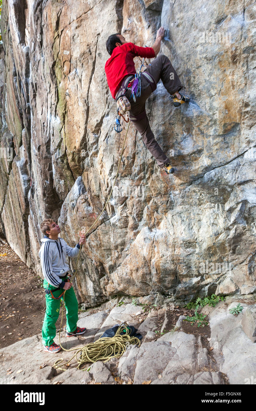 Rock face climber hi-res stock photography and images - Alamy
