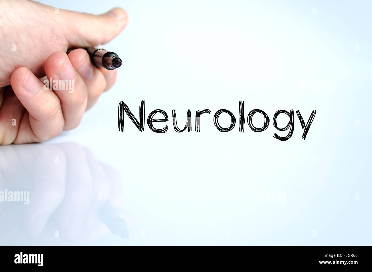 Neurology text concept isolated over white background Stock Photo - Alamy