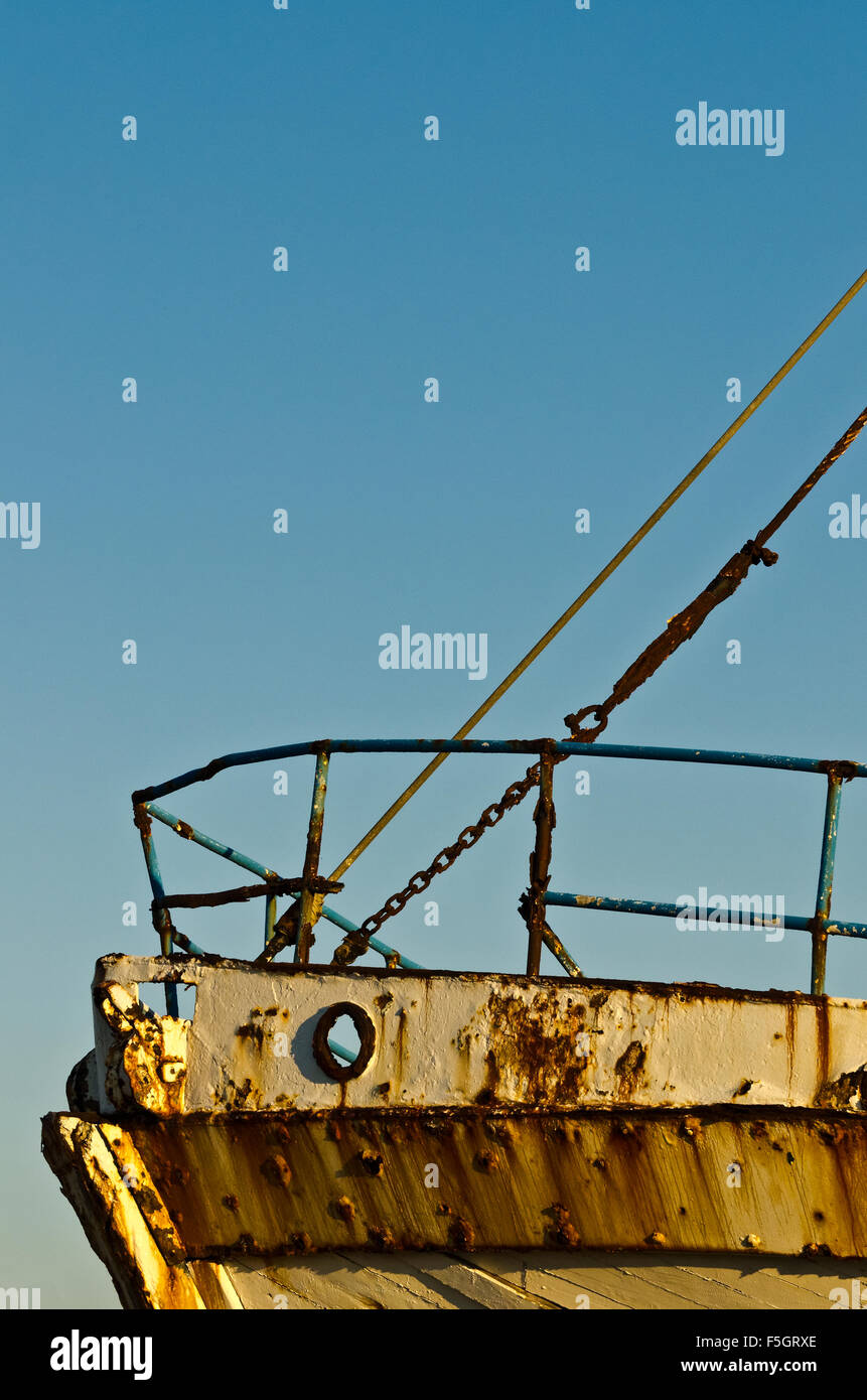 bow of derelict ship Stock Photo - Alamy
