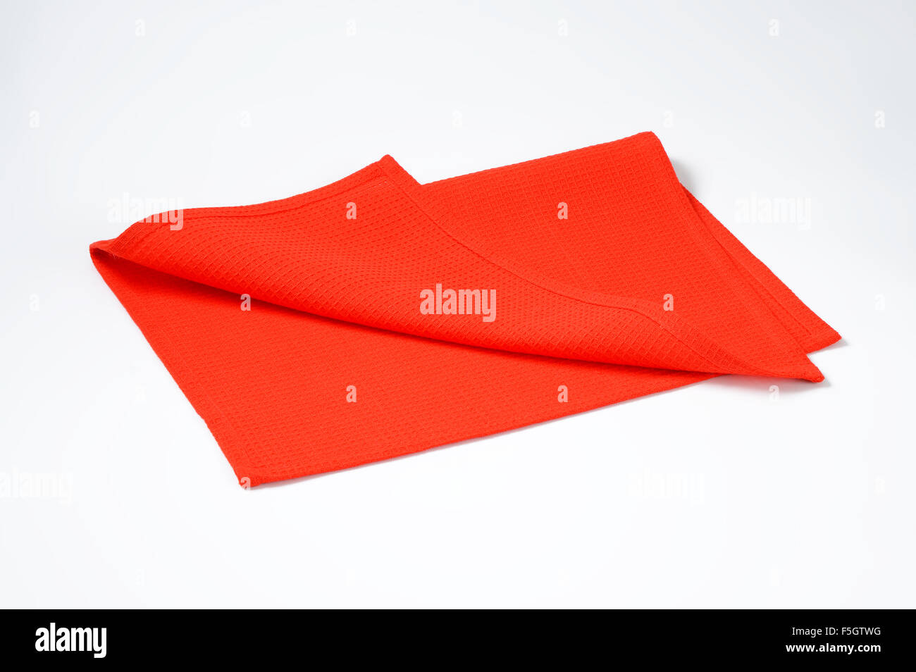 red place mat on white background Stock Photo - Alamy