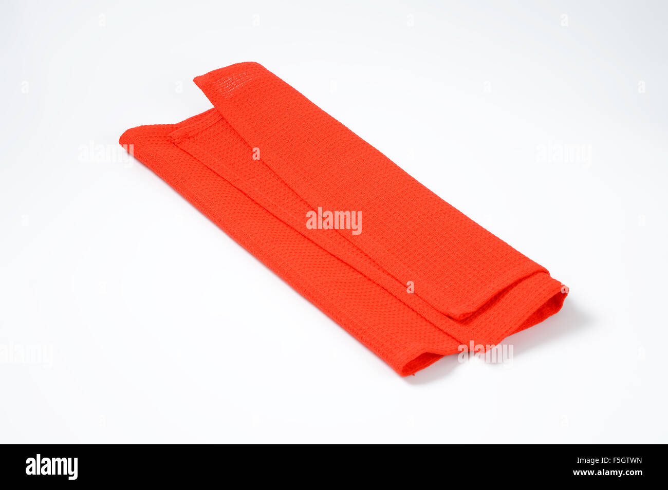 red place mat on white background Stock Photo - Alamy