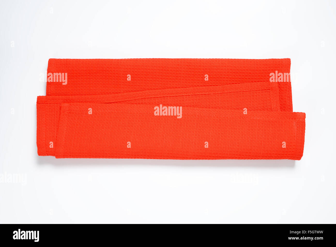 red place mat on white background Stock Photo - Alamy