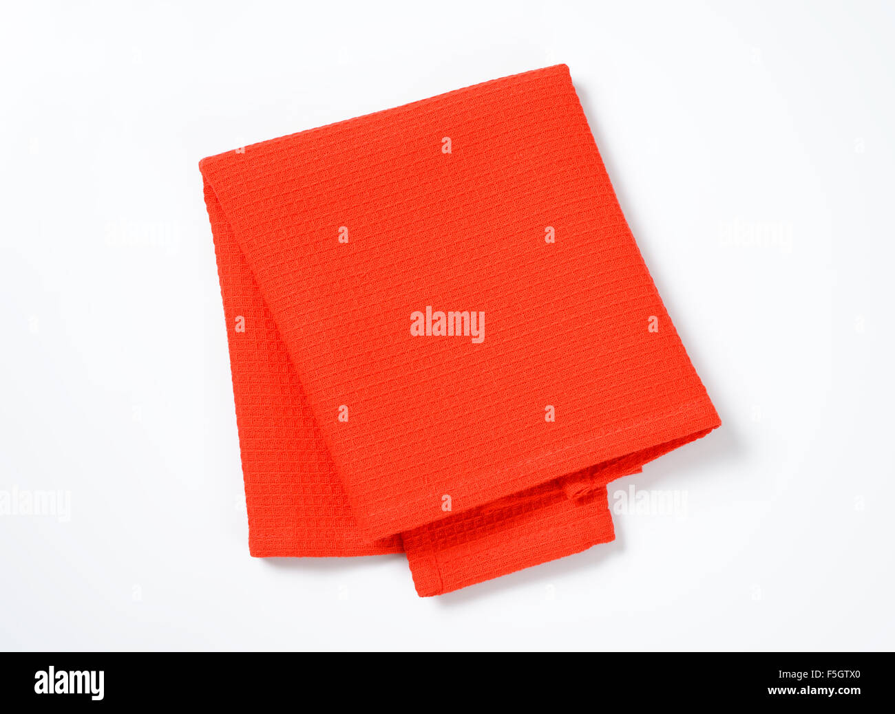 red place mat on white background Stock Photo - Alamy