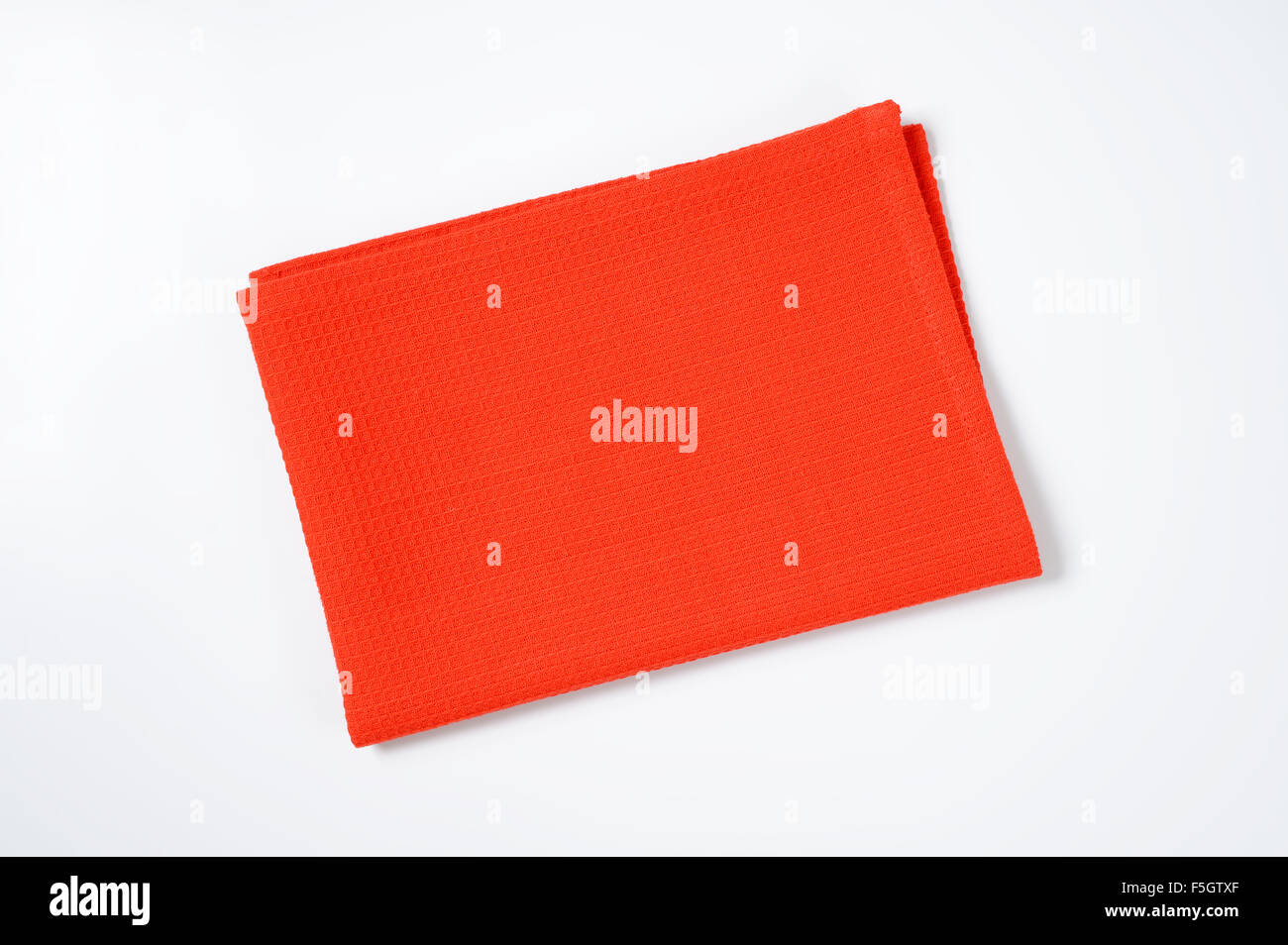 red place mat on white background Stock Photo - Alamy