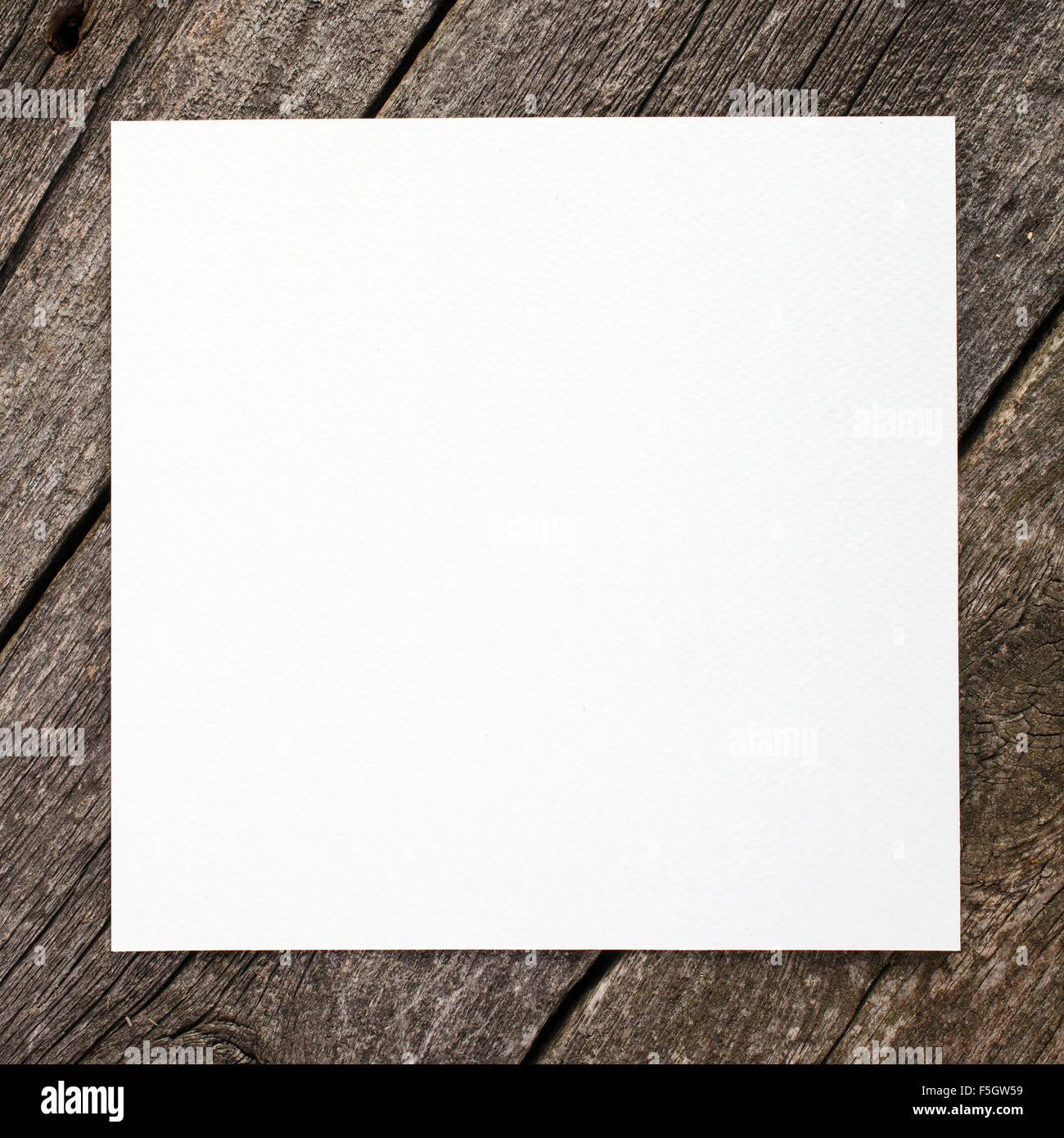 wooden background with blank paper Stock Photo - Alamy