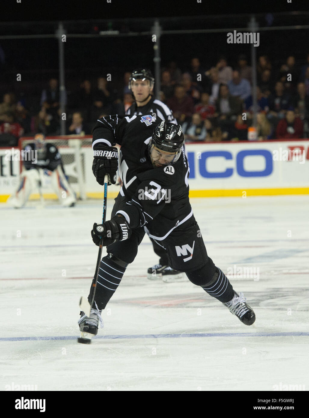 New York, NY, USA. 3rd Nov, 2015. New York Islanders BRIAN STRAIT takes ...