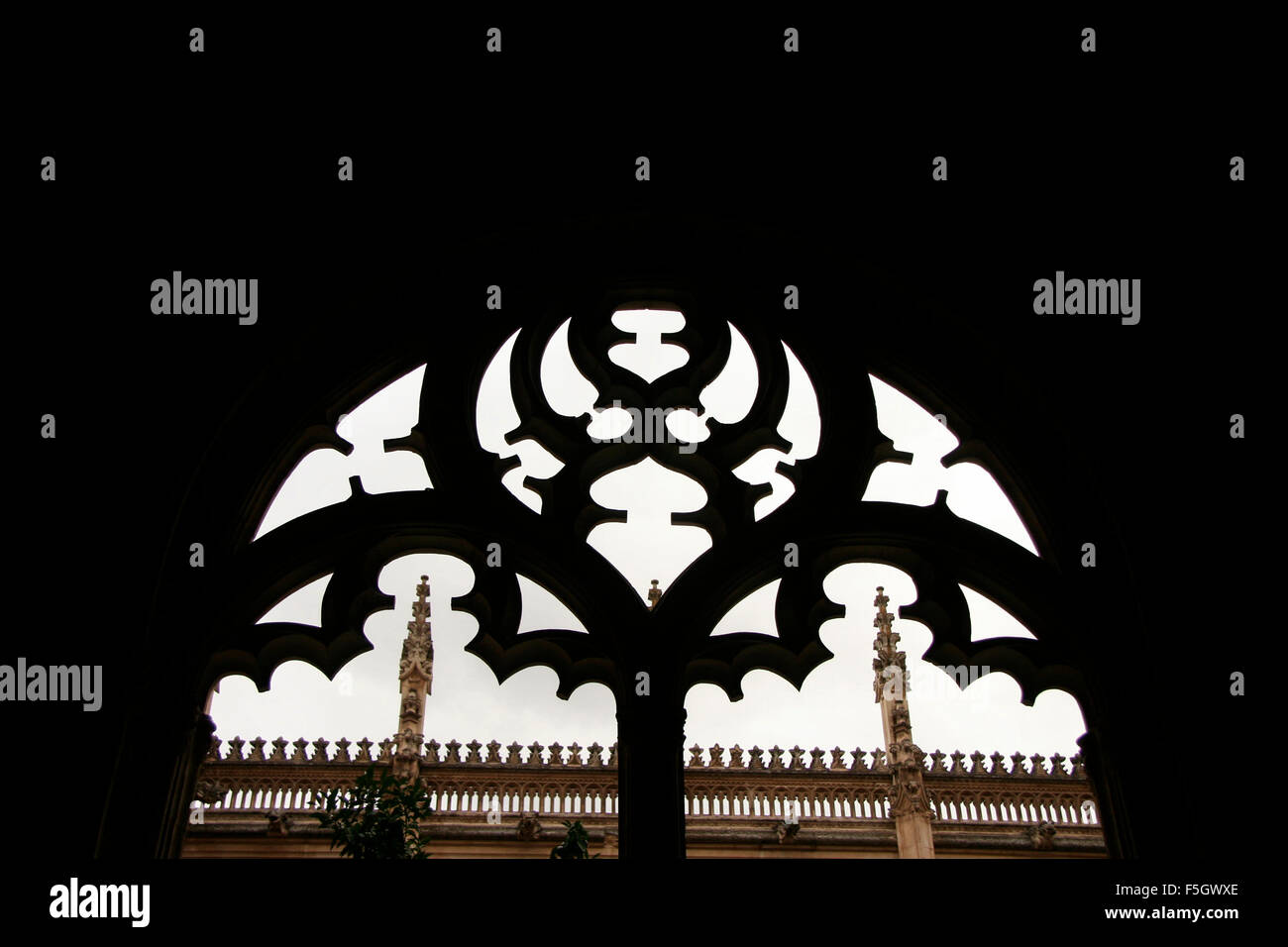 Gothic atrium of Monastery of Saint John of the Kings, Toledo, Spain ...