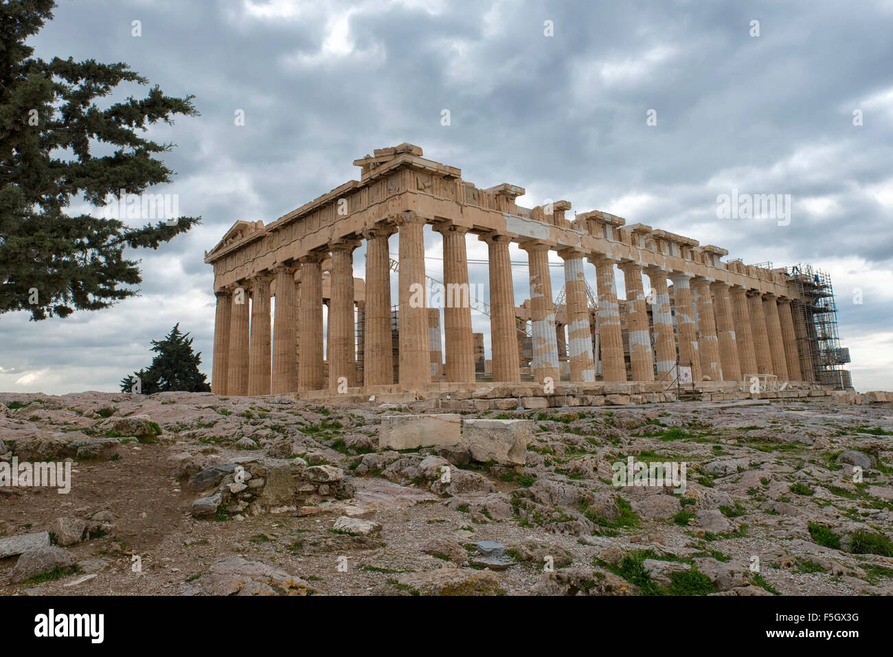 Parthenon Temple in Athens, Greece Stock Photo - Alamy