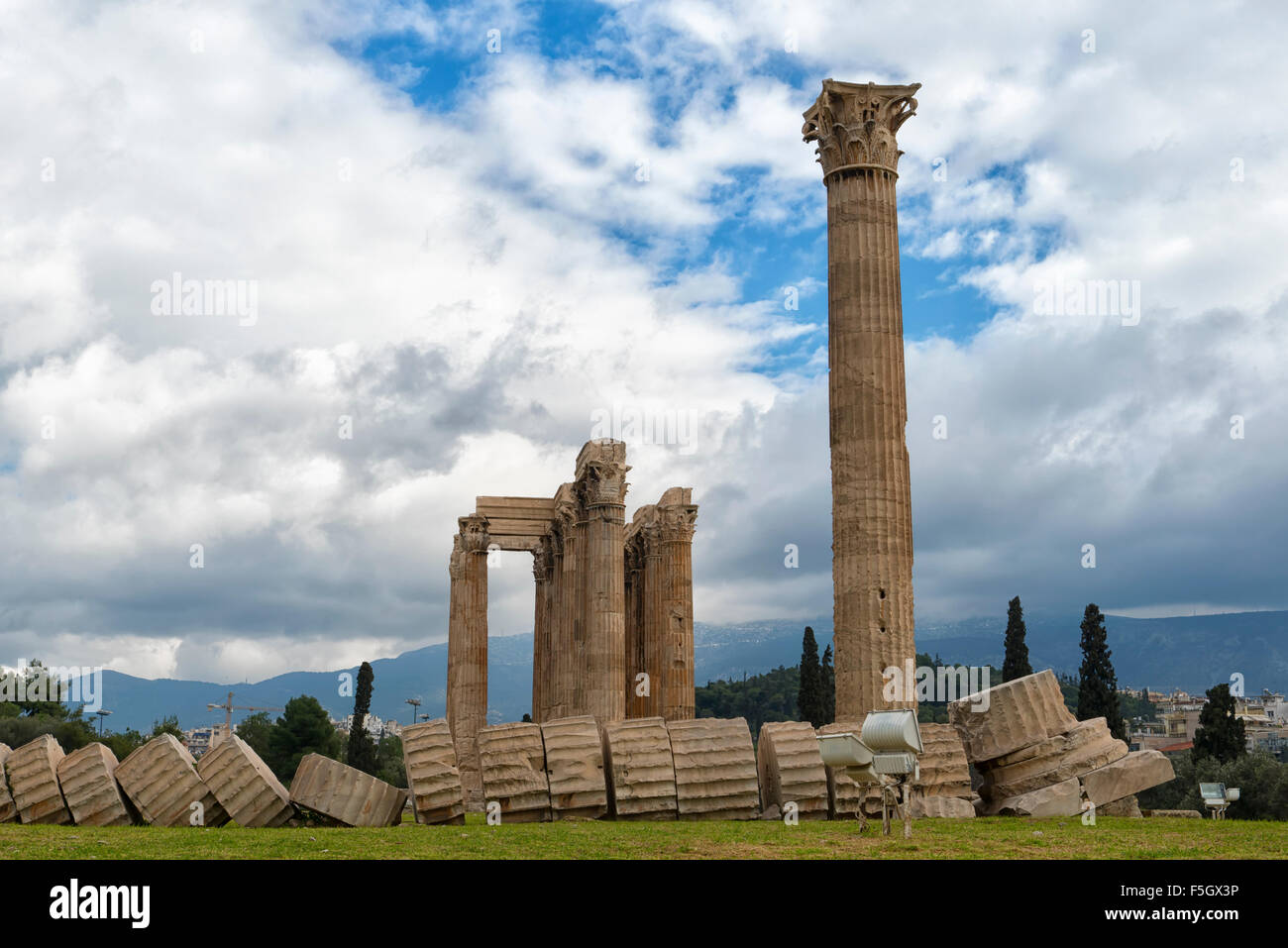 Temple of Olympian Zeus in Athens, Greece Stock Photo - Alamy