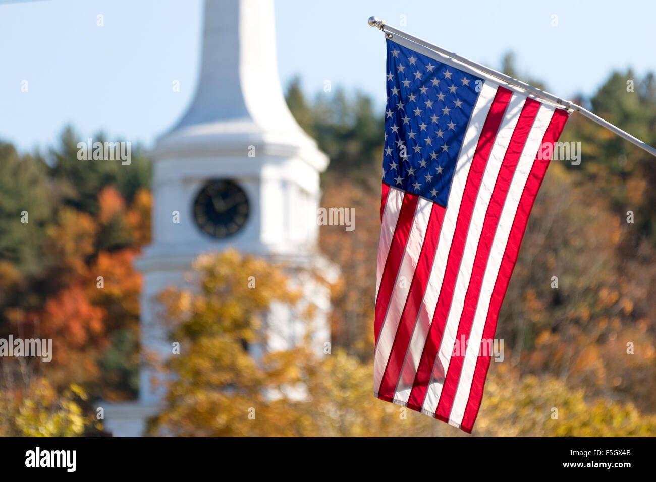 American Flag Country Church