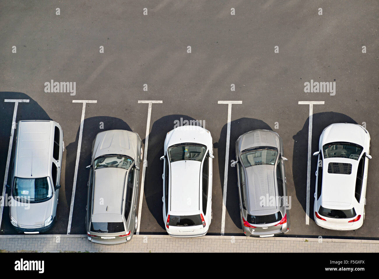 Aerial view above car parking hi-res stock photography and images - Alamy