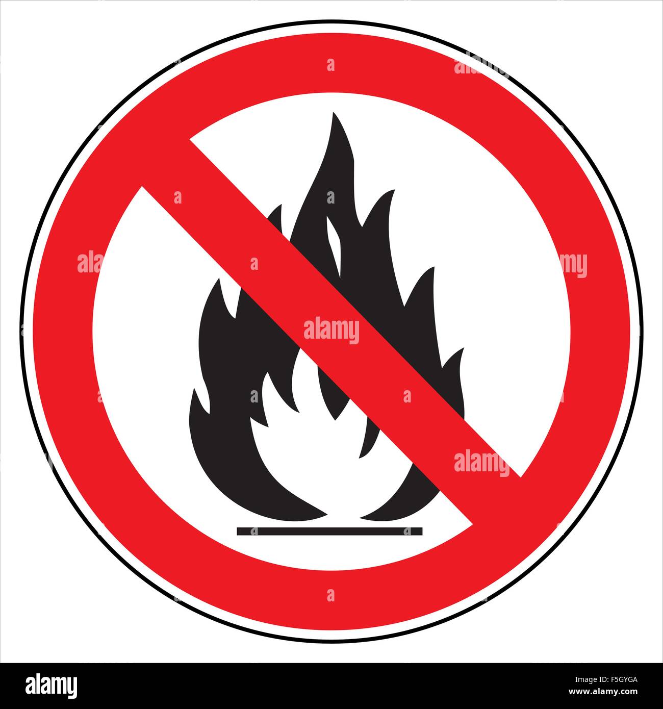 No fire! sign Stock Vector Image & Art - Alamy