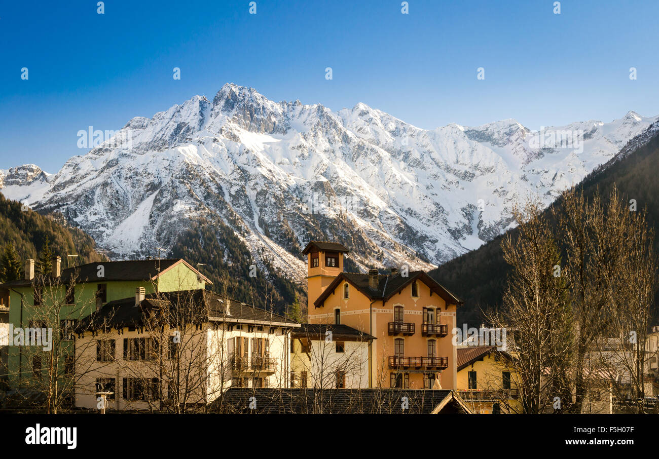 Ponte di Legno (Italy) is a small mountain village surrounded by the ...