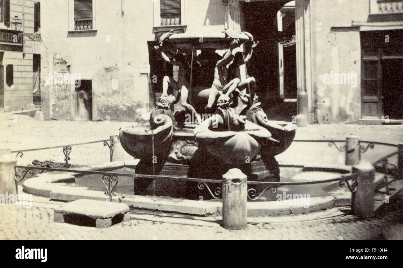 The Fountain of Turtles in Piazza Mattei, Rome, Italy Stock Photo - Alamy