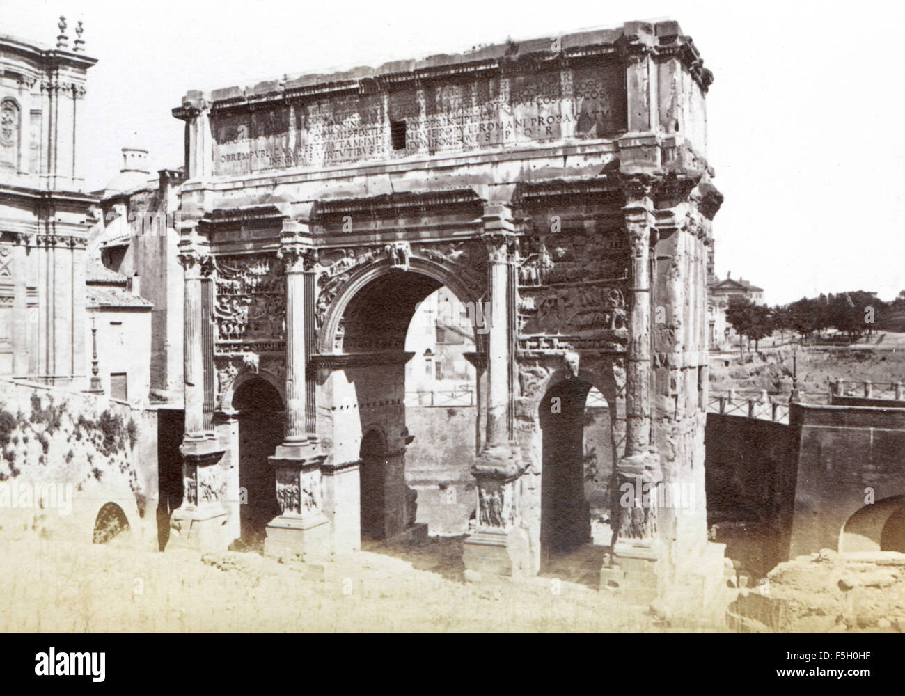 Arch of triumph of septimius severus hi-res stock photography and ...