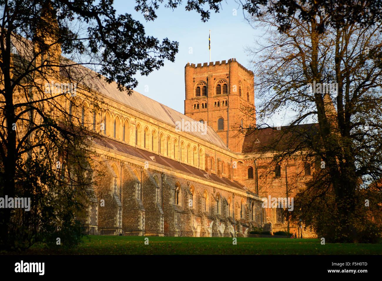 Dusk st albans cathedral hi-res stock photography and images - Alamy