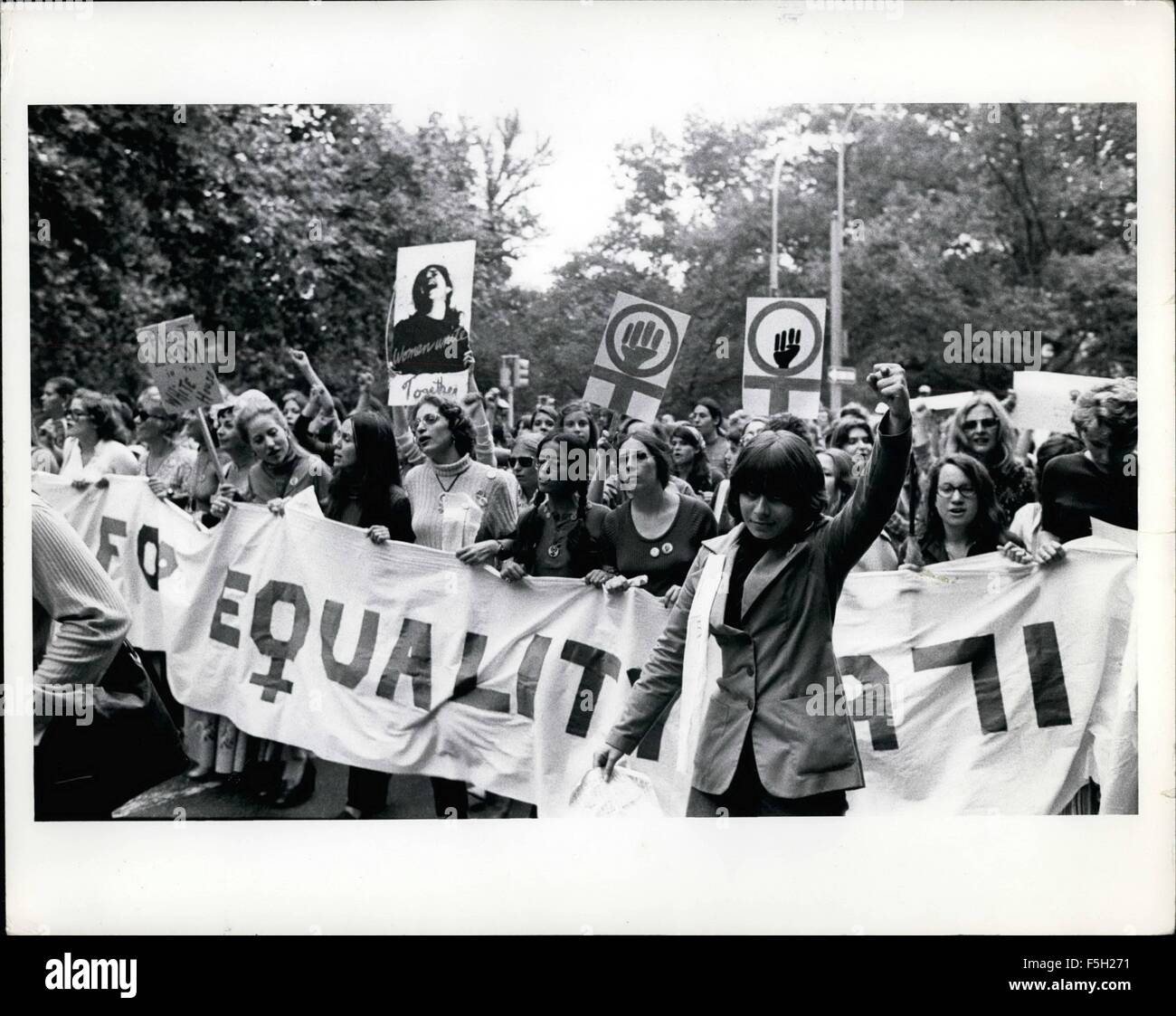 1971 - Womens Liberation march 5th Ave. 8/26/71/ NYC. © Keystone ...
