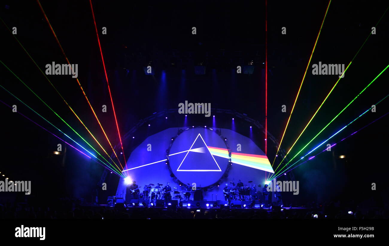 Revival music group Brit Floyd perform during a concert to the 50 ...