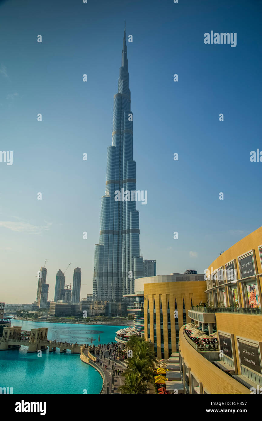 Dubai,The Burj Al Khalifa Tower Stock Photo - Alamy
