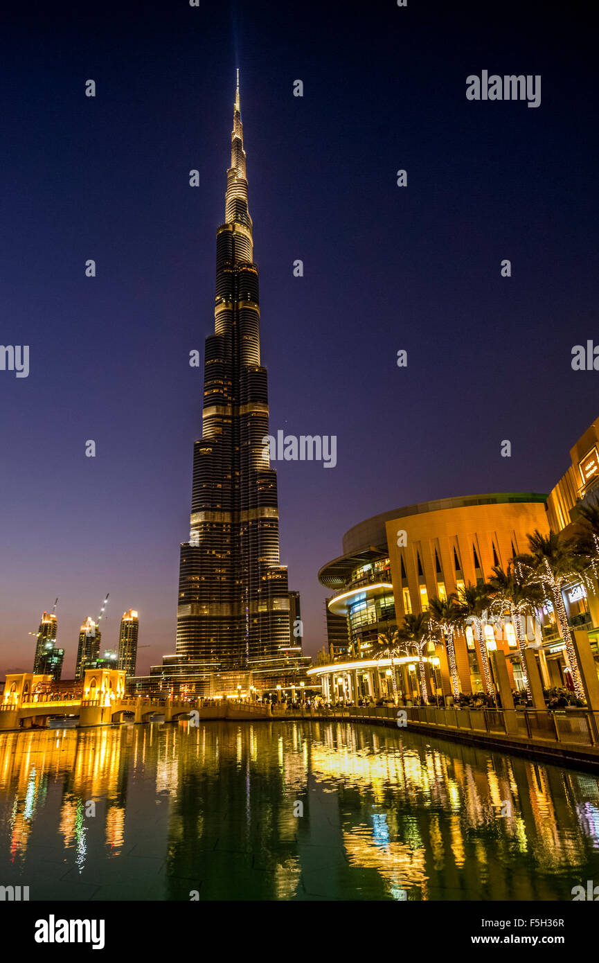 Dubai,The Burj Al Khalifa Tower Stock Photo - Alamy