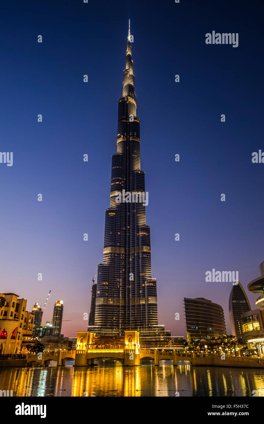Dubai,The Burj Al Khalifa Tower Stock Photo - Alamy