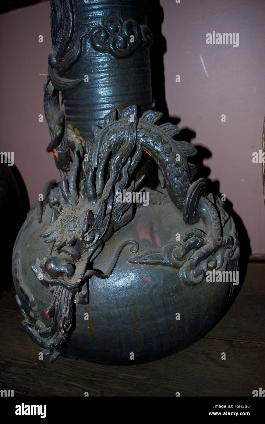 Dragon pot, Ho Chi Minh City, Vietnam, Asia Stock Photo - Alamy