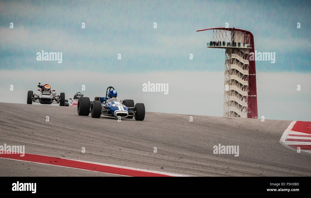 Vintage racing at Circuit of the Americas, Austin, Texas Stock Photo ...