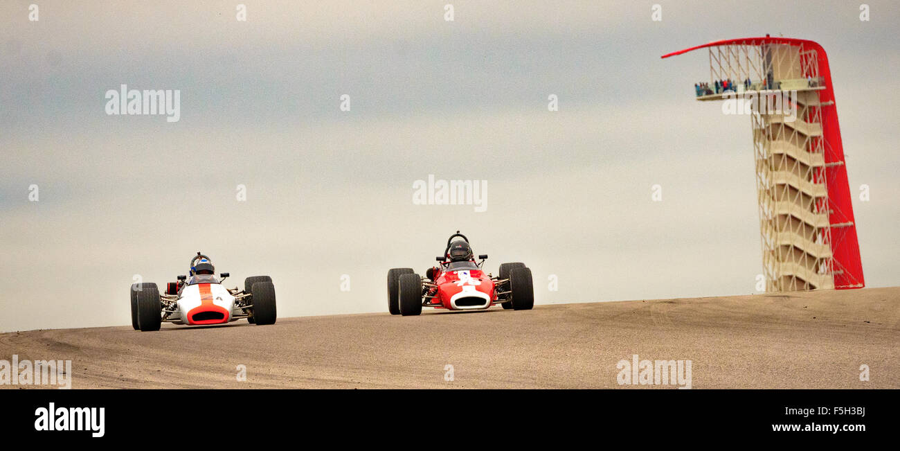 Vintage racing at Circuit of the Americas, Austin, Texas Stock Photo ...