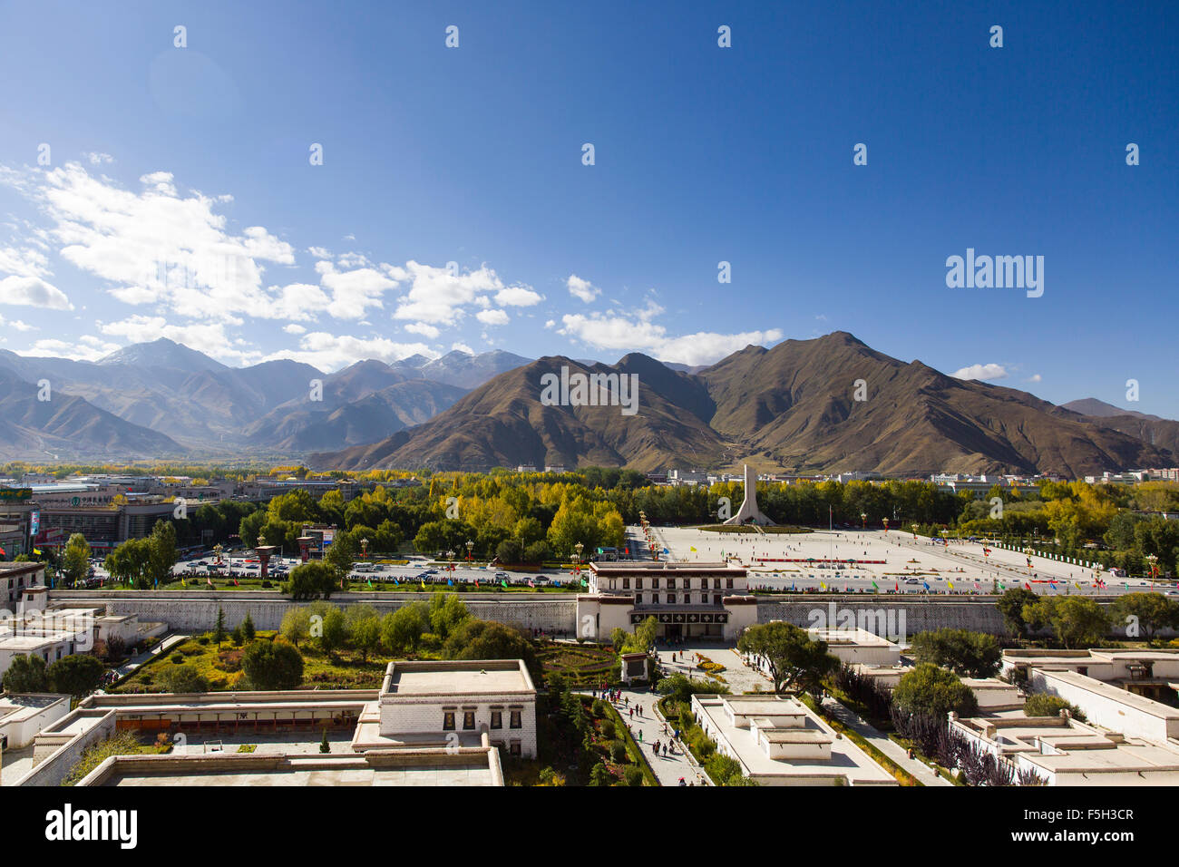 View of Lhasa city, China Stock Photo - Alamy