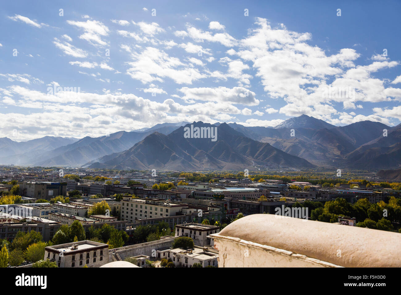 View of Lhasa city, China Stock Photo - Alamy
