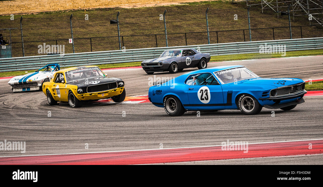 Vintage racing at Circuit of the Americas, Austin, Texas Stock Photo ...