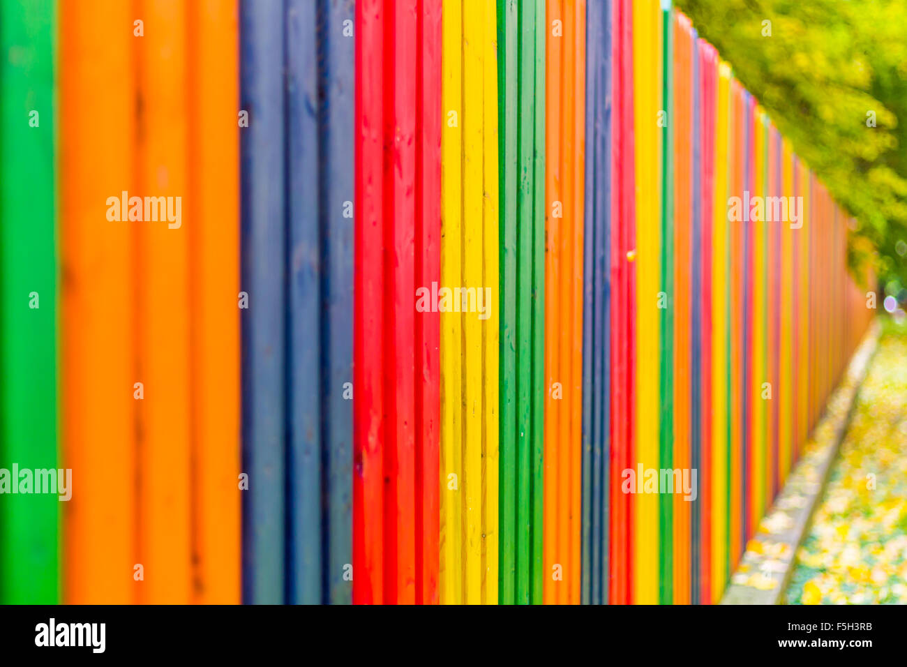 Multi colored fence hi-res stock photography and images - Alamy